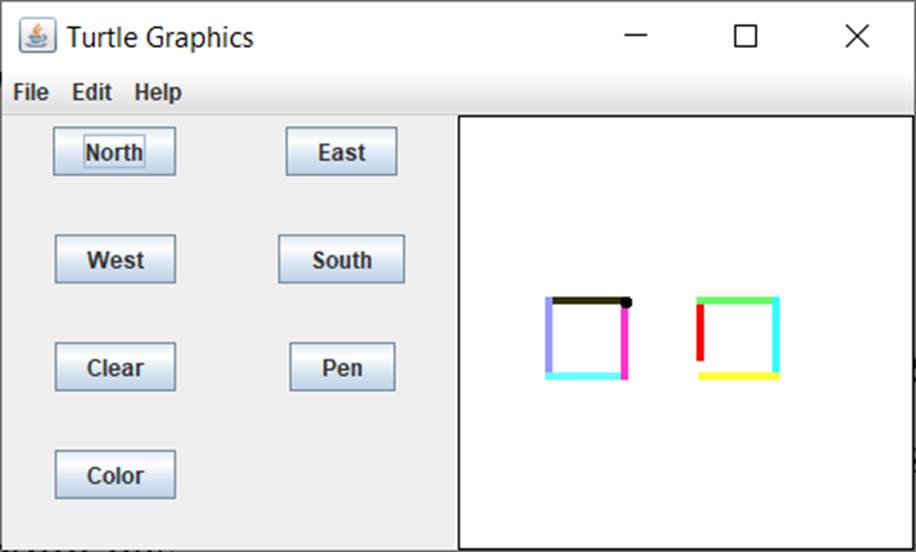 Solved Turtle Graphics is a customization of the MVC | Chegg.com