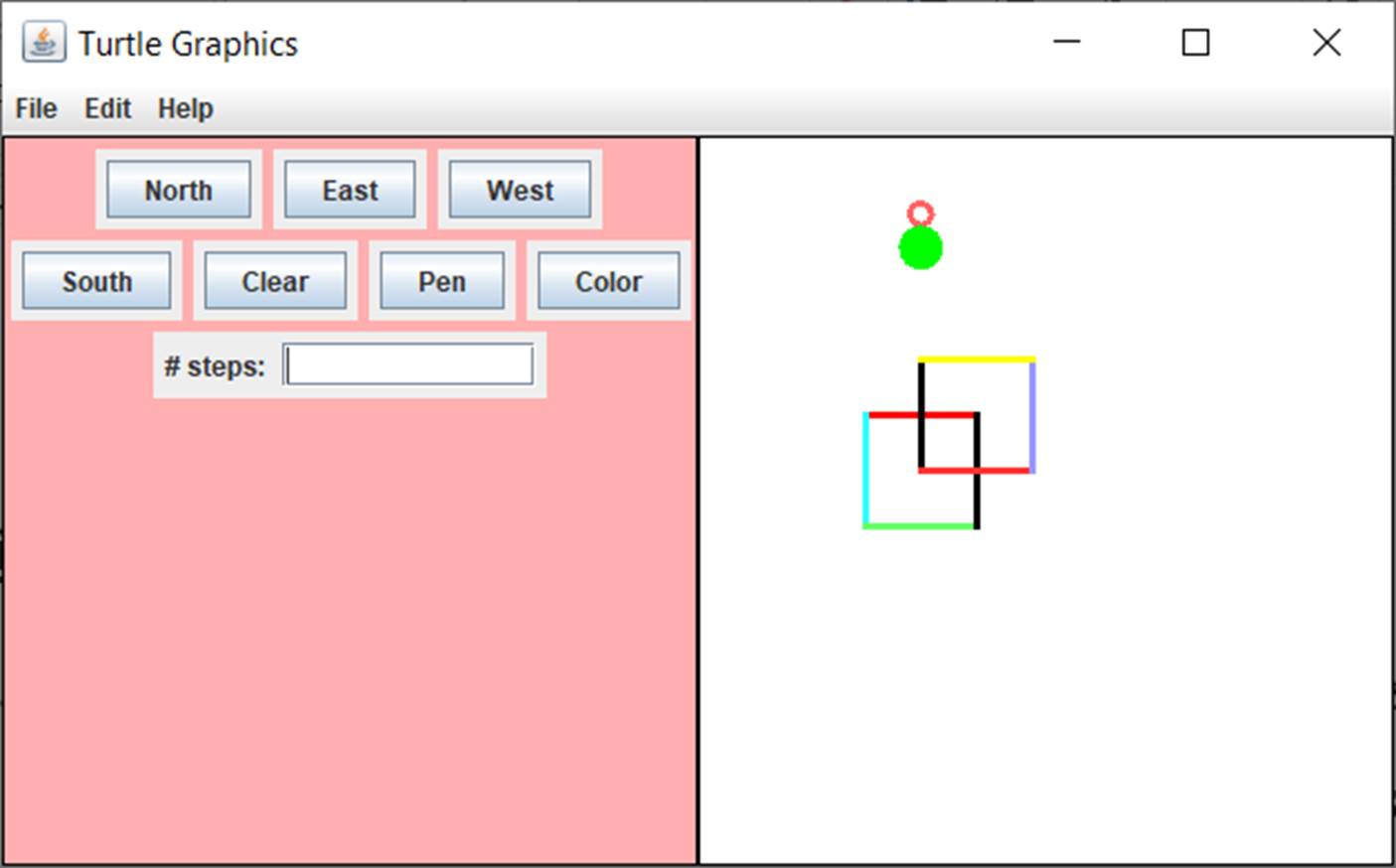 The application panel contains two sub-panels. On the leftis the ...