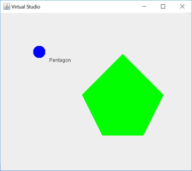 In this initial version of VS there are four types of shape,simple ...